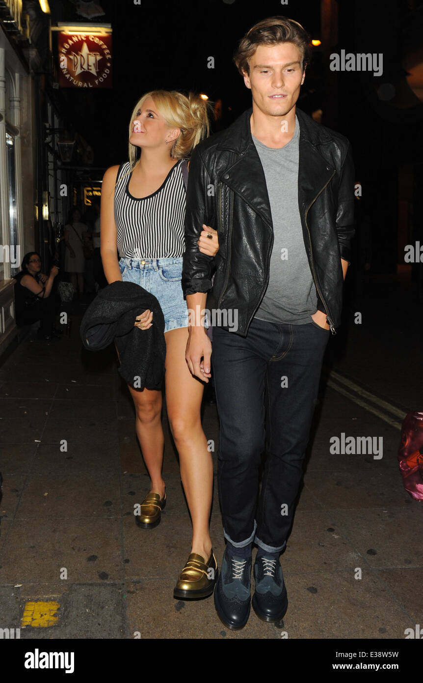 Pixie Lott leaving Charing Cross Theatre after watching Wag! The ...
