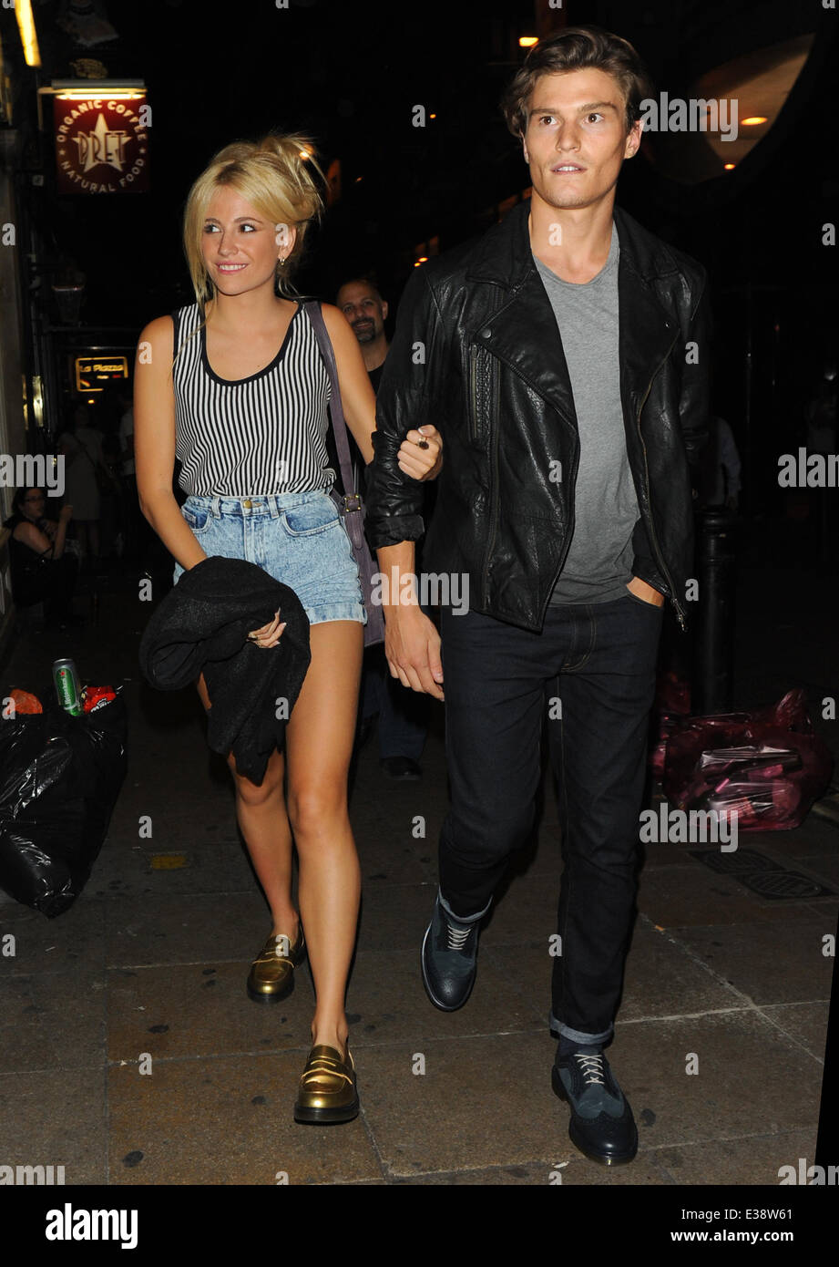 Pixie Lott leaving Charing Cross Theatre after watching Wag! The ...
