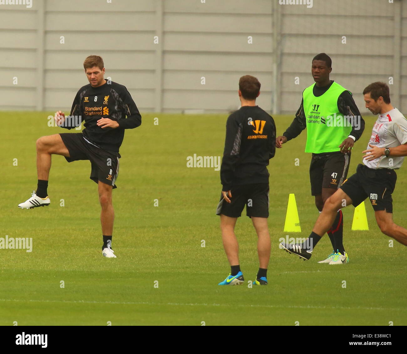 Liverpool first team training at Melwood Training ground Featuring ...