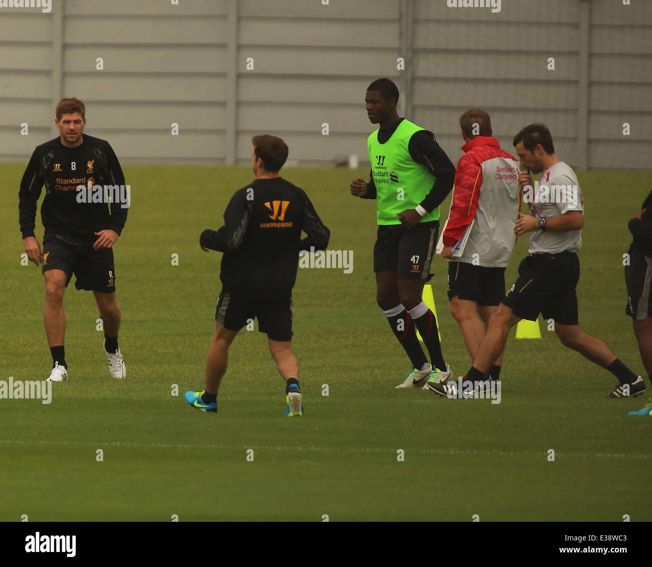 Liverpool first team training at Melwood Training ground Featuring ...