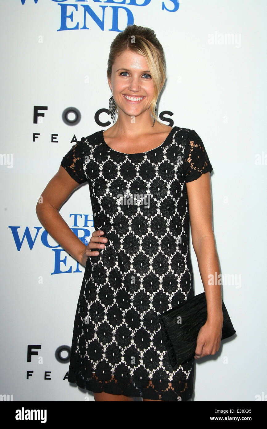Los Angeles Premiere of "The Worlds End" Featuring: Gabrielle Christian ...