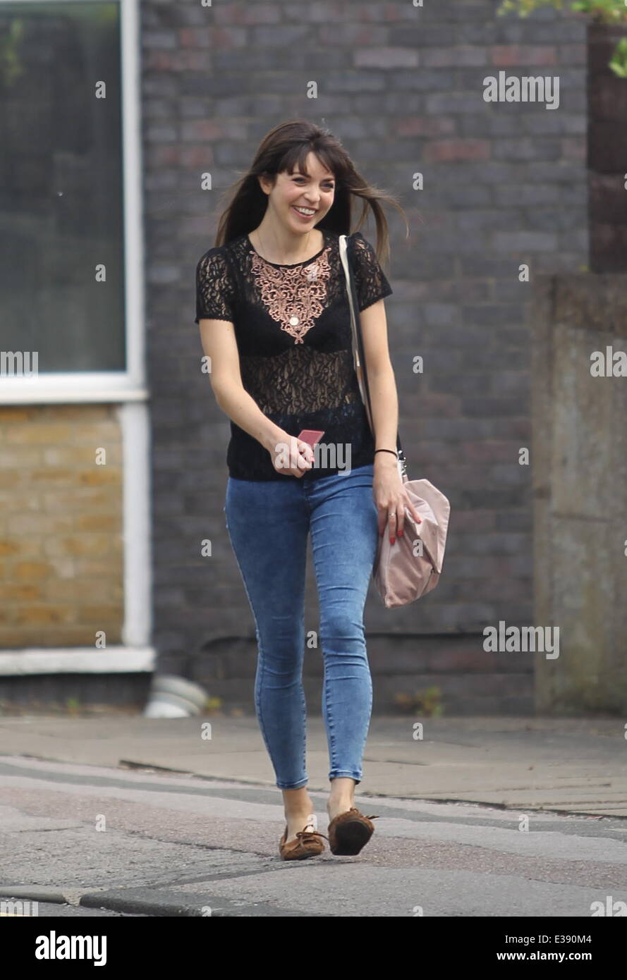 Rachel Bright who plays Poppy Meadows in BBC Eastenders seen leaving ...