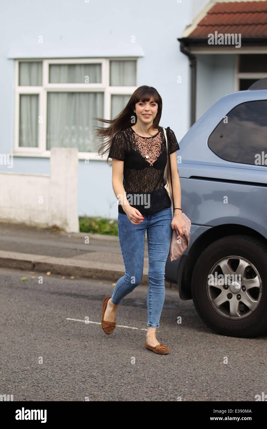 Rachel Bright who plays Poppy Meadows in BBC Eastenders seen leaving ...