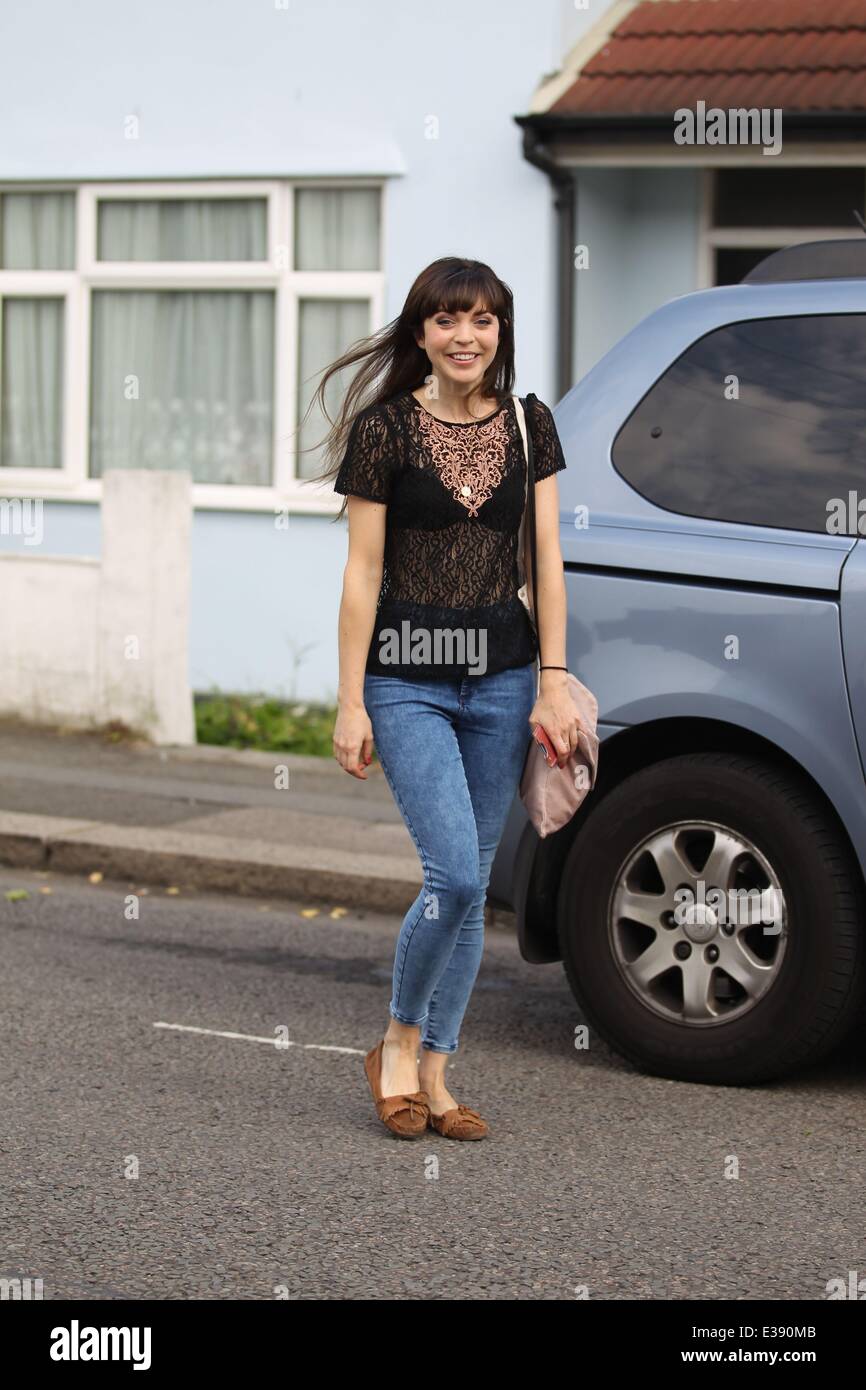 Rachel Bright who plays Poppy Meadows in BBC Eastenders seen leaving ...