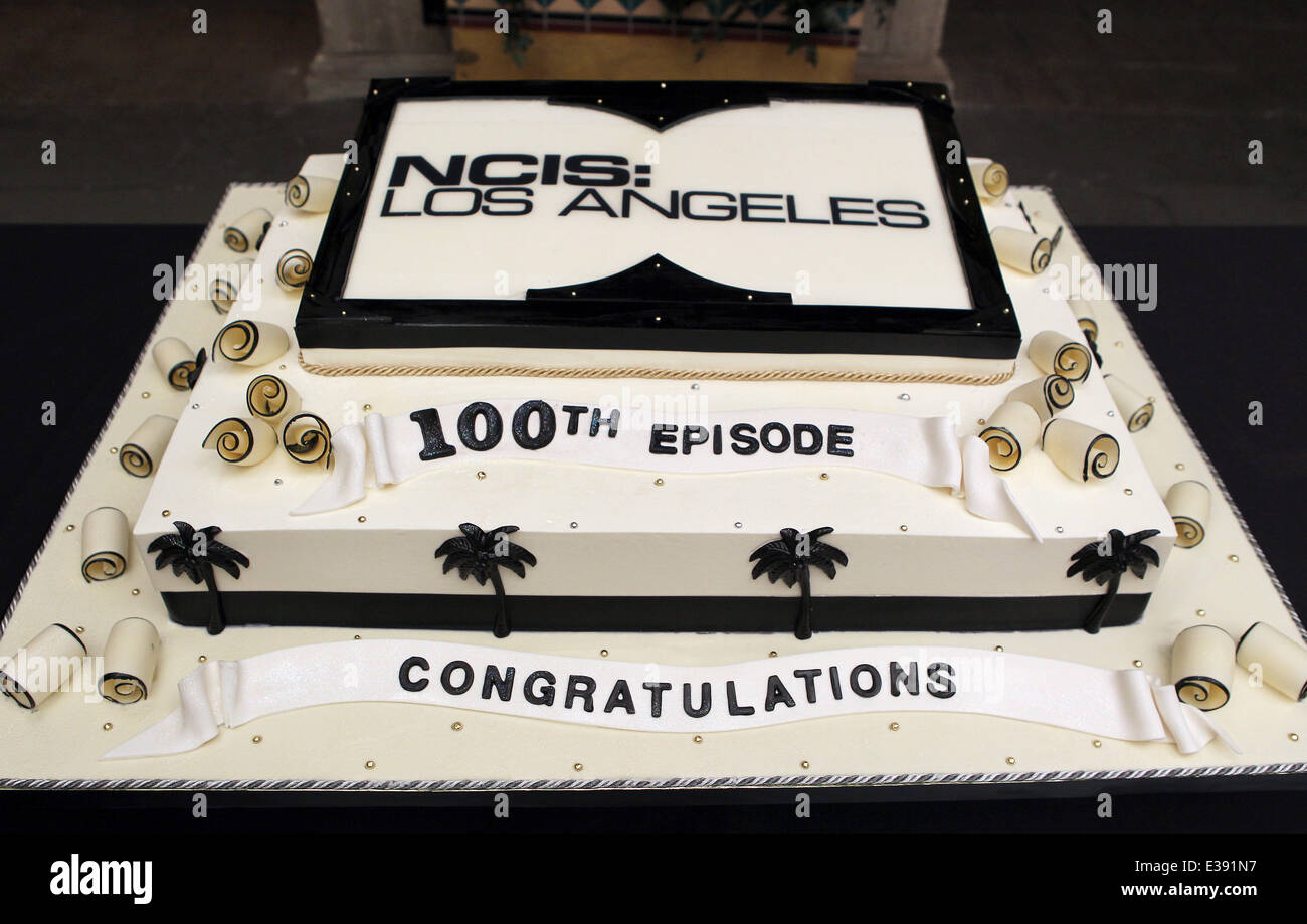 NCIS Los Angeles 100th episode cake cutting event Held At Paramount ...