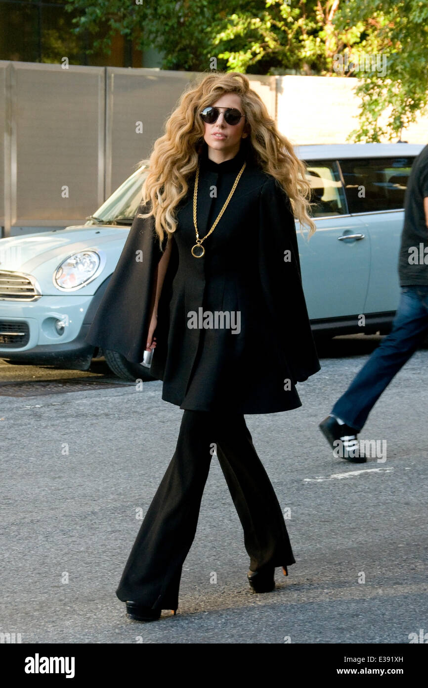 Lady Gaga Spotted Out And About In Manhattan Featuring Lady Gaga Where