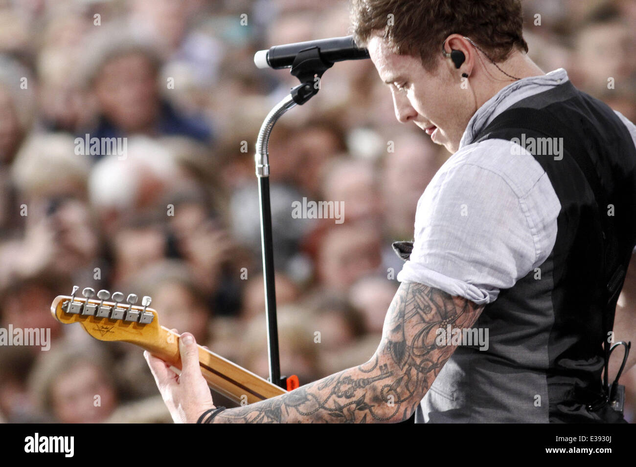 McFly perform live at Newmarket Racecourse Featuring: McFly,Danny Jones ...