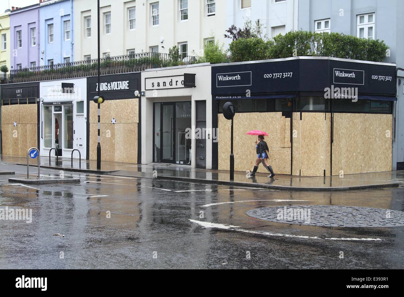 Wet weather pictures from Central London, Hyde Park and Notting Hill ...