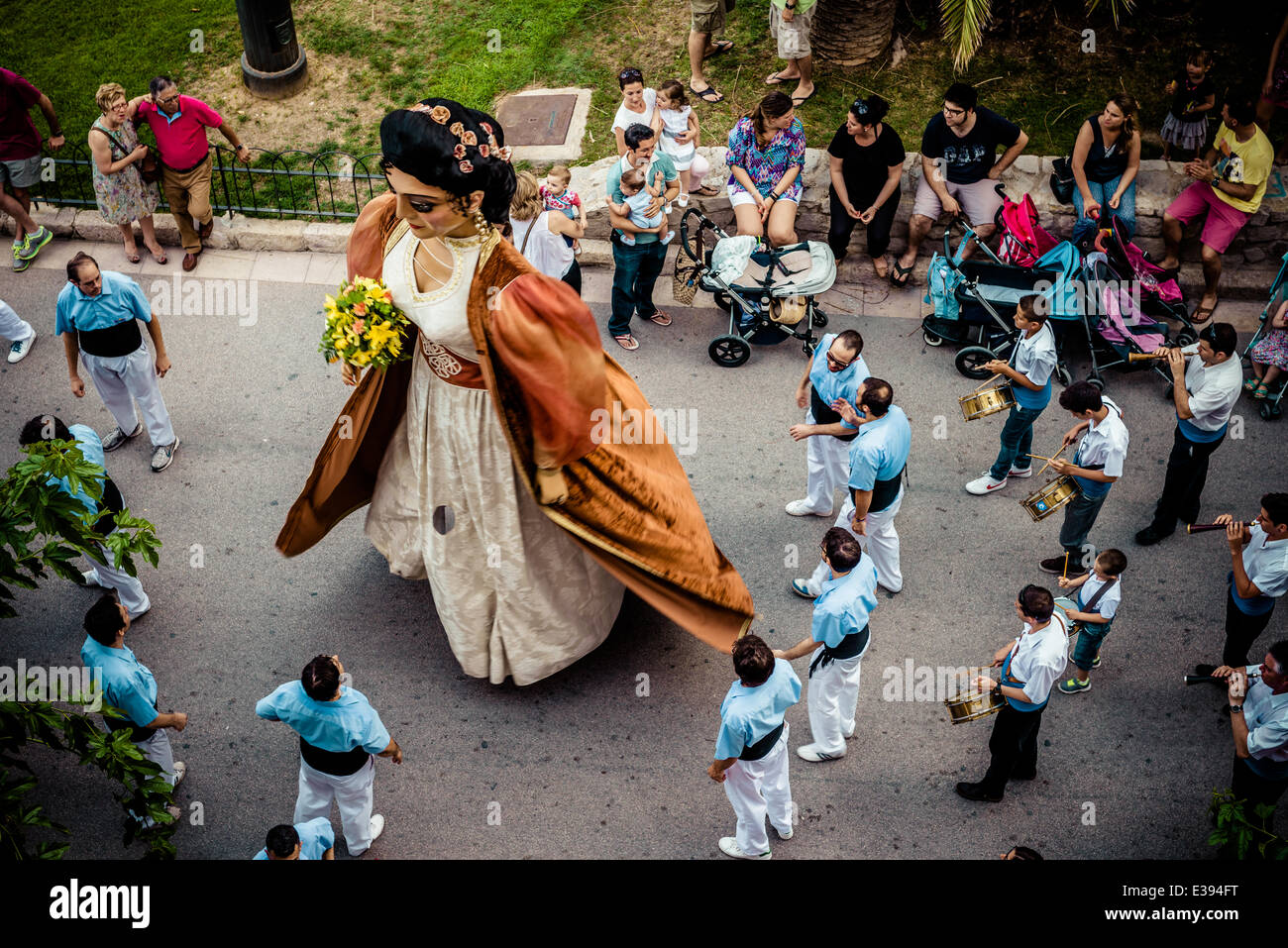 Sitges, Spain. June 22nd, 2014: The moor giant dances on Corpus Christi ...