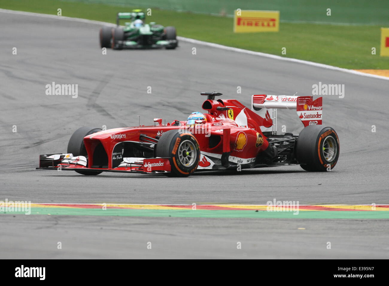 2013 Belgian Grand Prix Featuring: Fernando ALONSO,Spain,FERRARI F138 ...