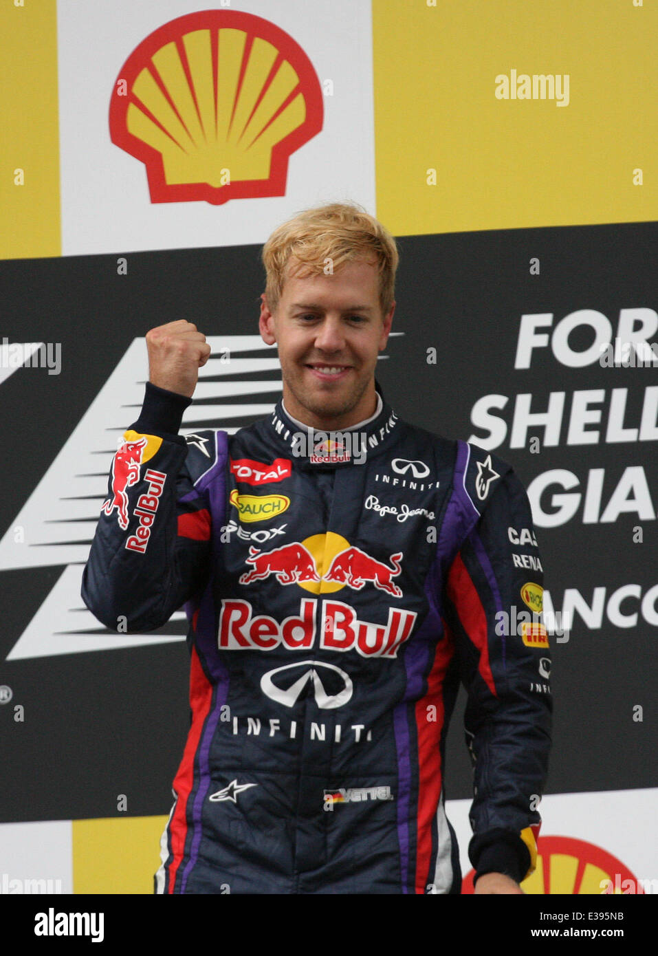 2013 Belgian Grand Prix Featuring: Sebastian VETTEL Where: SPA ...