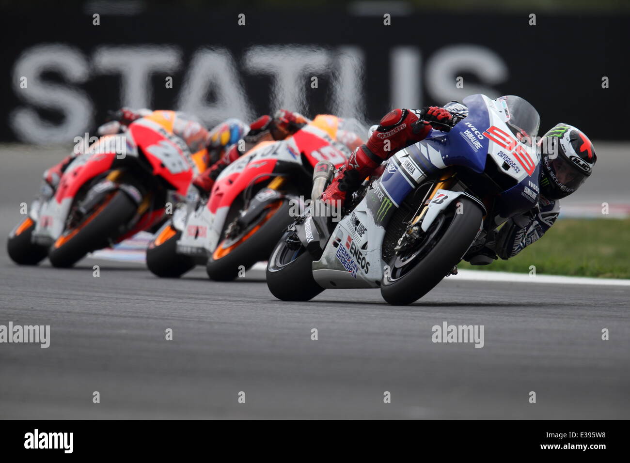 MotoGP race during the MotoGp of Czech Republic - Race at Brno Circuit ...