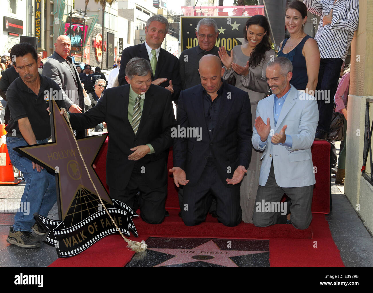 Vin Diesel Honored On The Hollywood Walk Of Fame Featuring: Leron ...