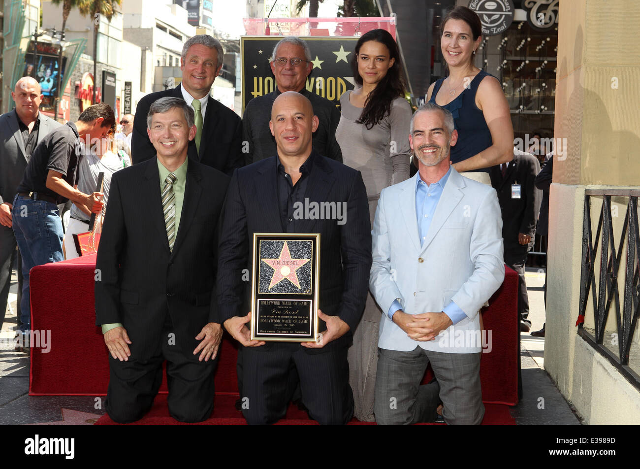 Vin Diesel Honored On The Hollywood Walk Of Fame Featuring: Leron ...