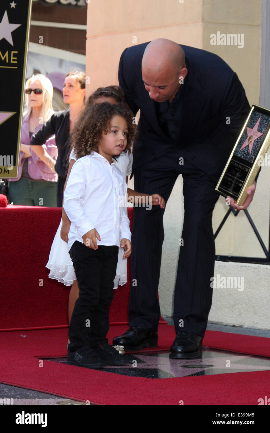 Vin Diesel Walk of Fame Ceremony Featuring: Vin Diesel,Vincent Diesel ...