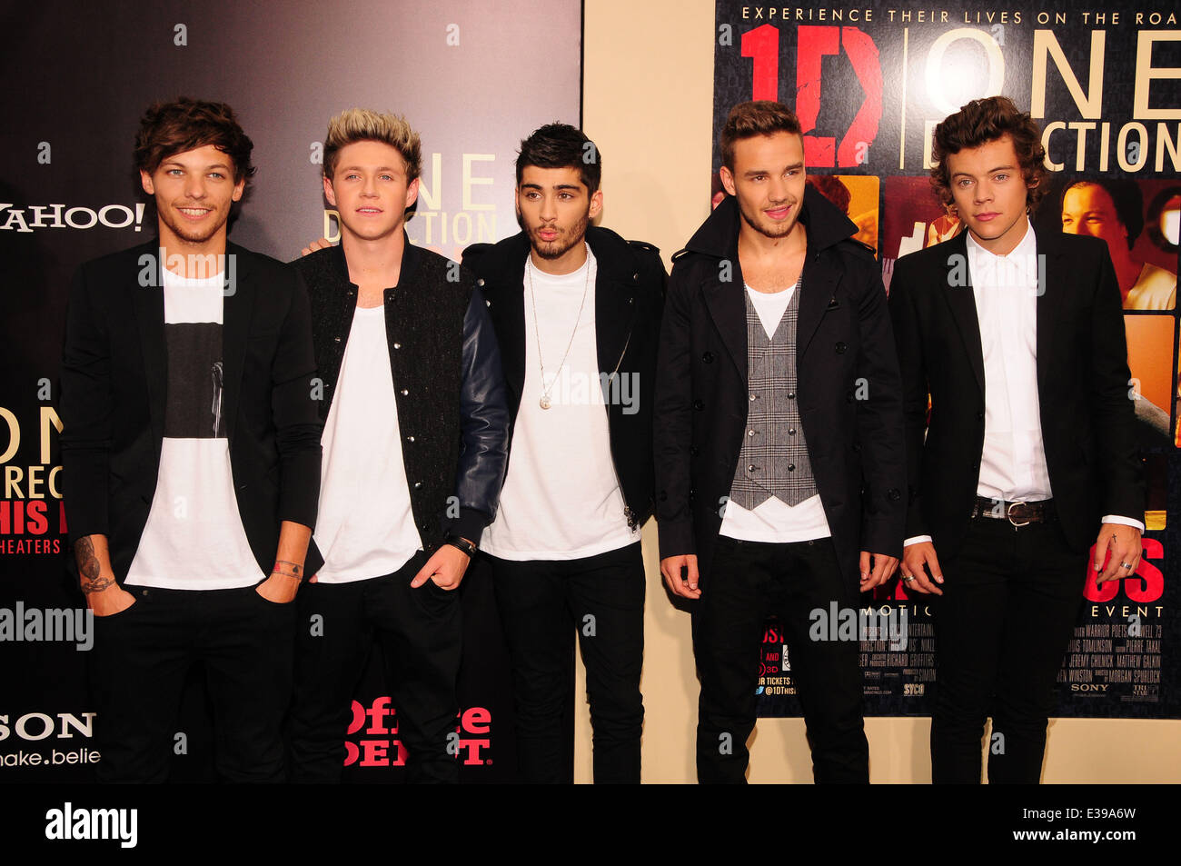 New York premiere of 'One Direction: This Is Us' held at the Ziegfeld Theater Featuring: Louis ...