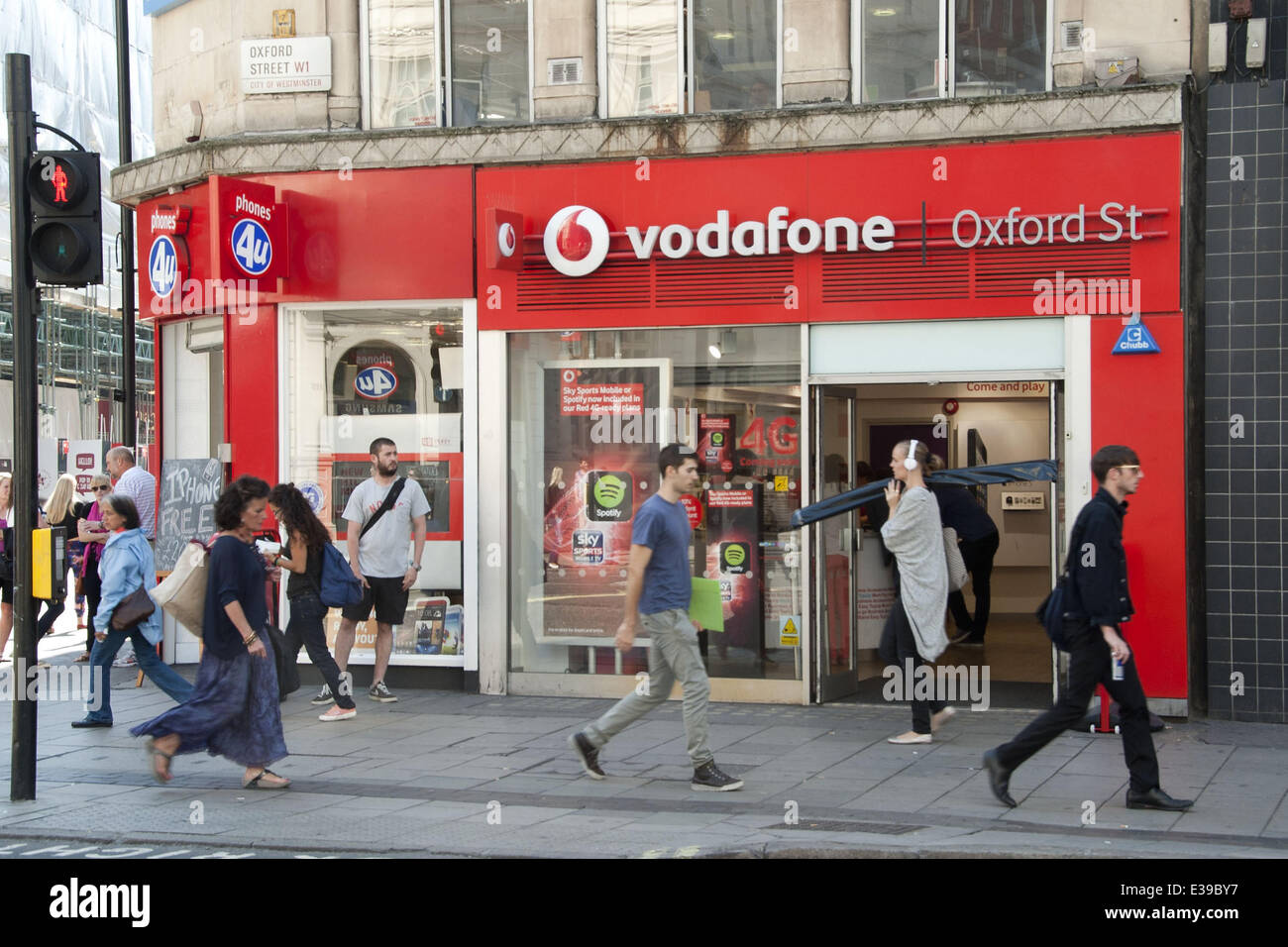 Vodafone store on oxford street hi-res stock photography and images - Alamy