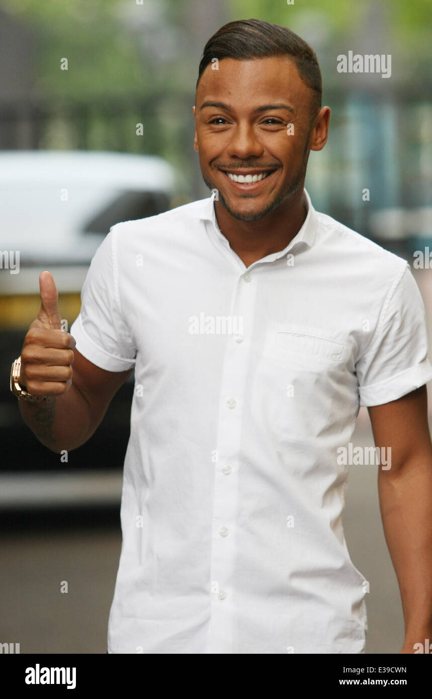 Celebrities outside the ITV Studios Featuring: Marcus Collins Where ...