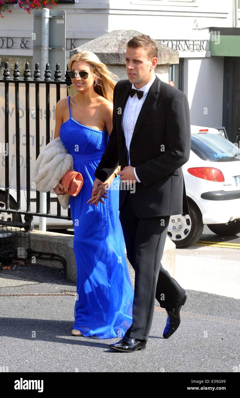 The wedding of Irish tenor Paul Byrom and Dominique Coulter at the ...