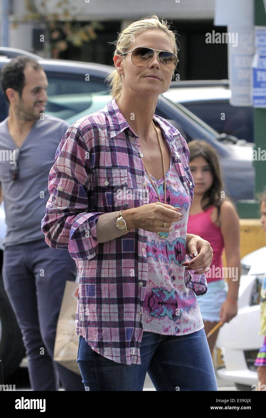 Heidi Klum & family were pictured shopping at the Local Whole Foods ...