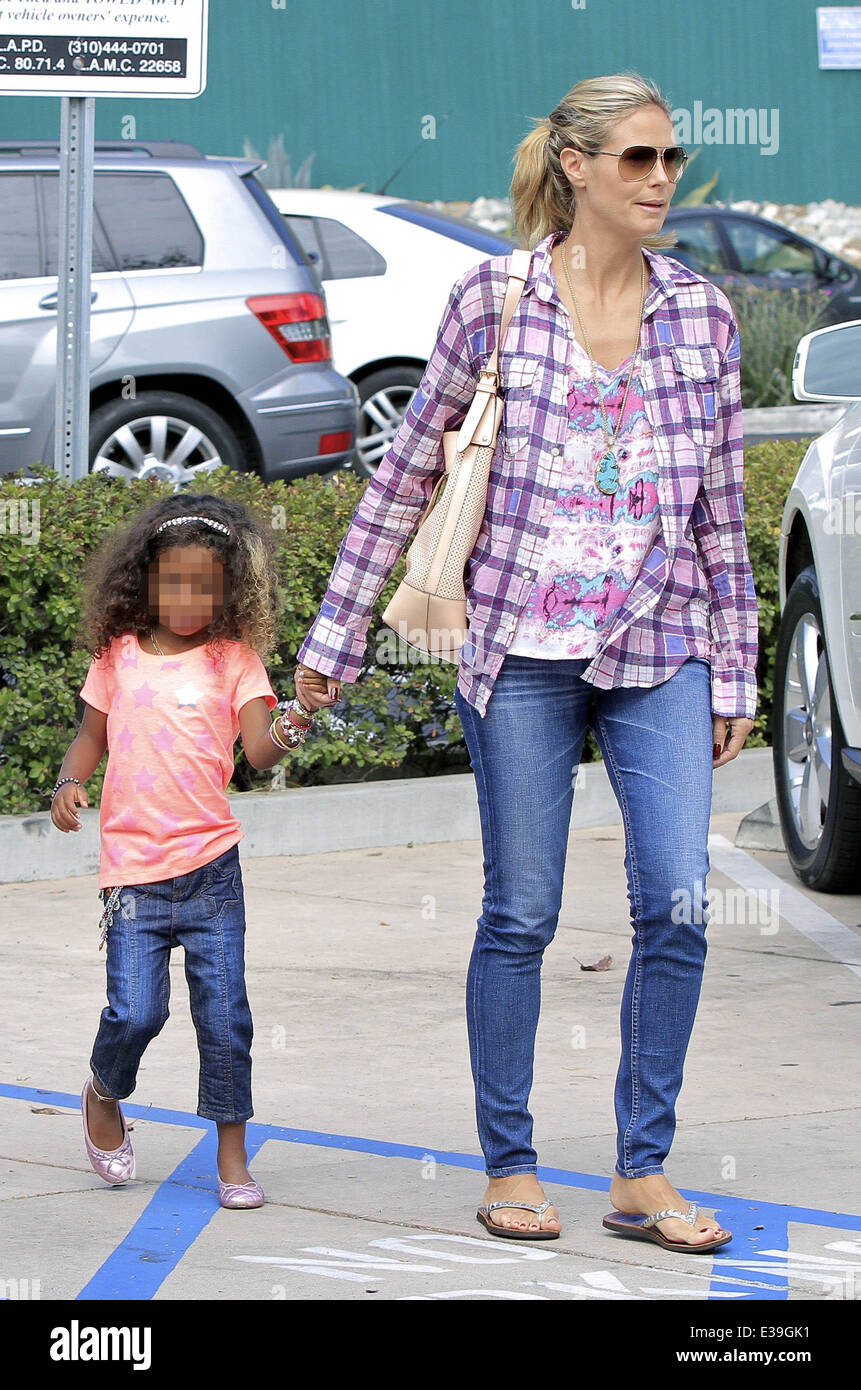 Heidi Klum & family were pictured shopping at the Local Whole Foods ...