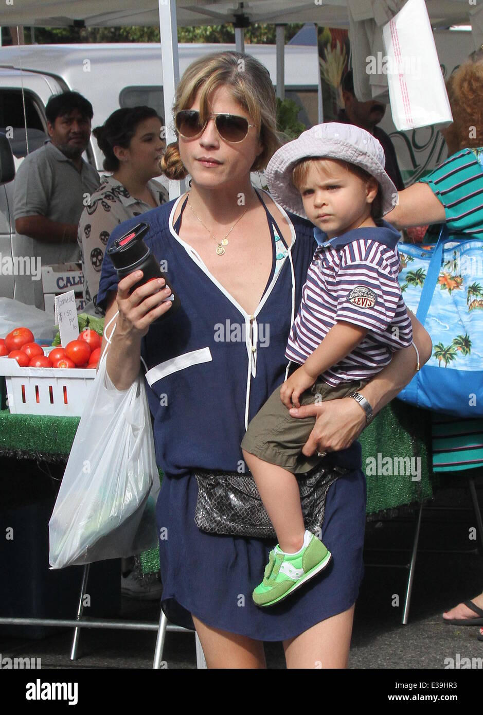 Selma Blair and Jason Bleick out with their son Arthur in Studio City ...