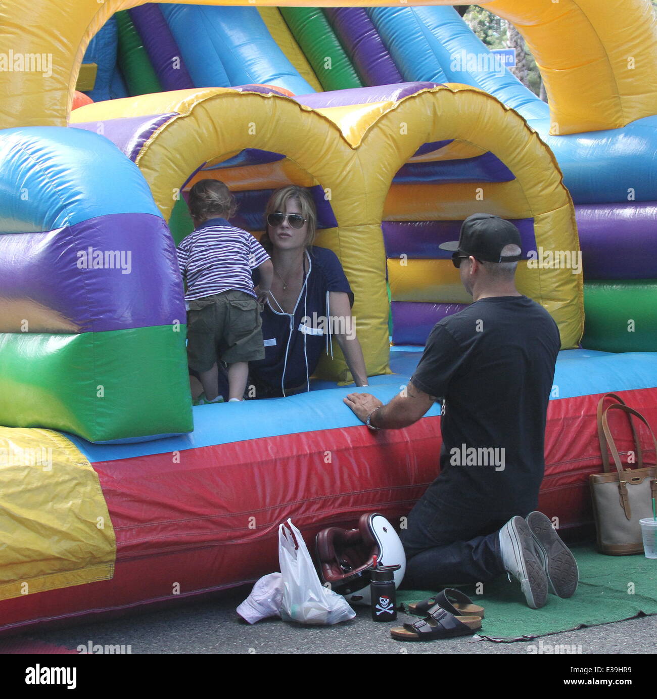 Selma Blair and Jason Bleick out with their son Arthur in Studio City ...