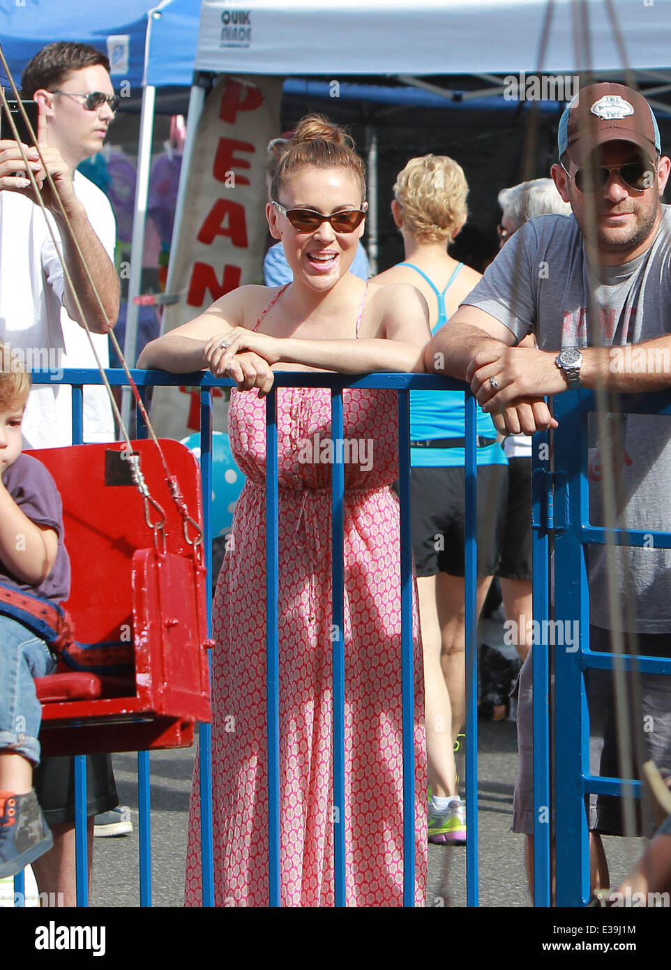 Actress Alyssa Milano takes Her Husband David Bugliari and Son Milo ...