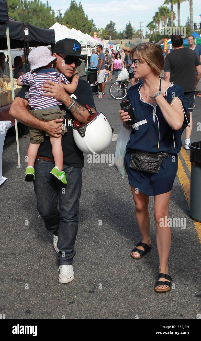 Selma Blair and Jason Bleick out with their son Arthur in Studio City ...
