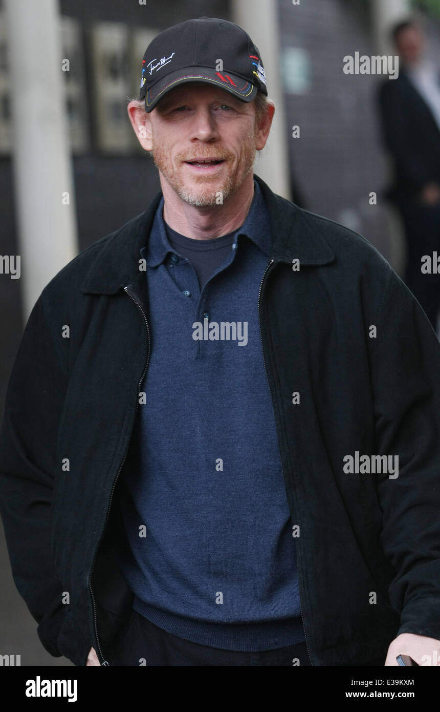 Celebrities at the ITV Studios Featuring: Ron Howard Where: London ...
