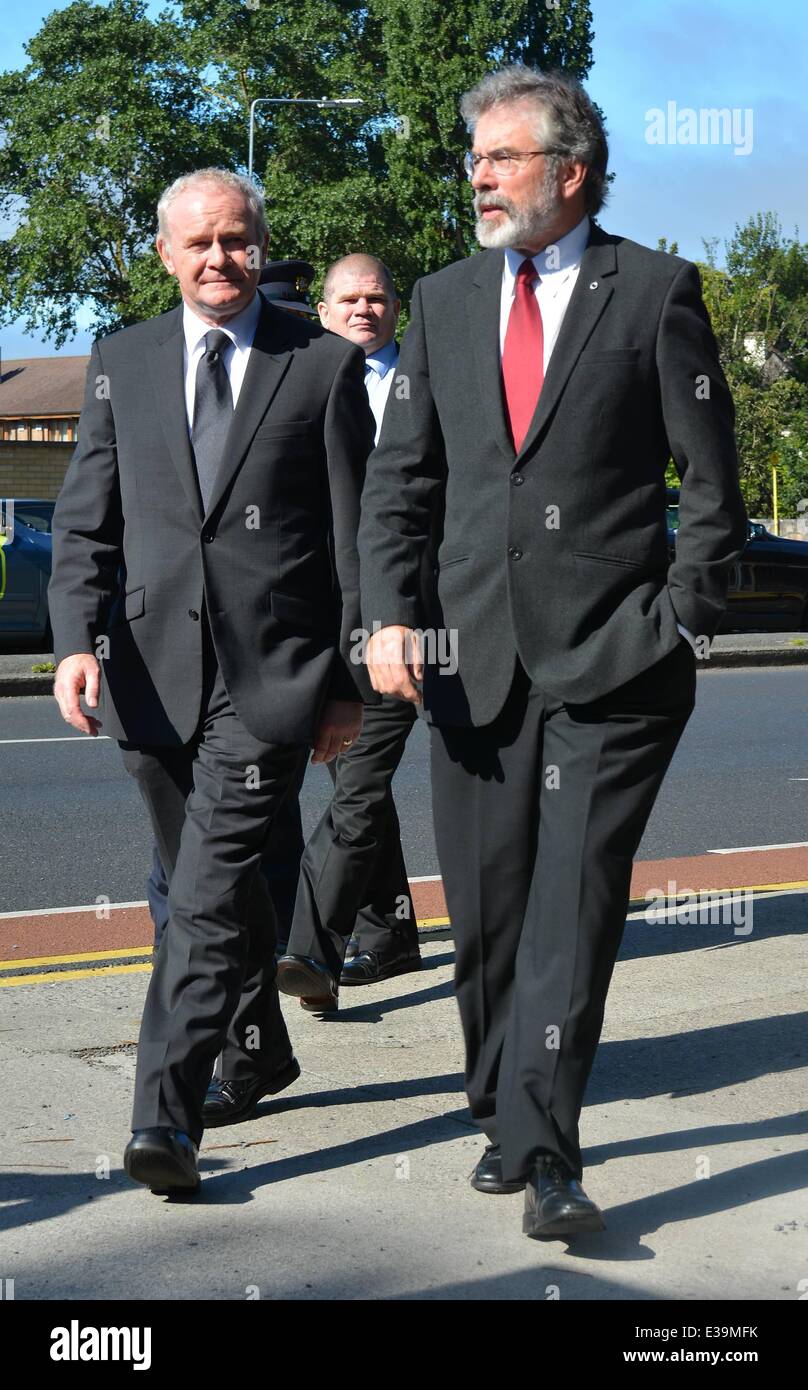 The funeral of poet Seamus Heaney at the Sacred Heart Church ...