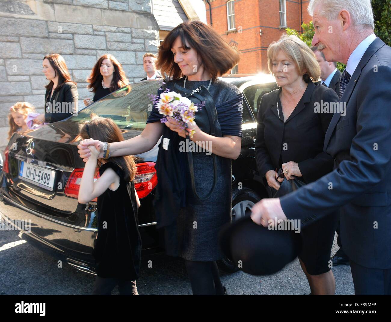 The funeral of poet Seamus Heaney at the Sacred Heart Church ...