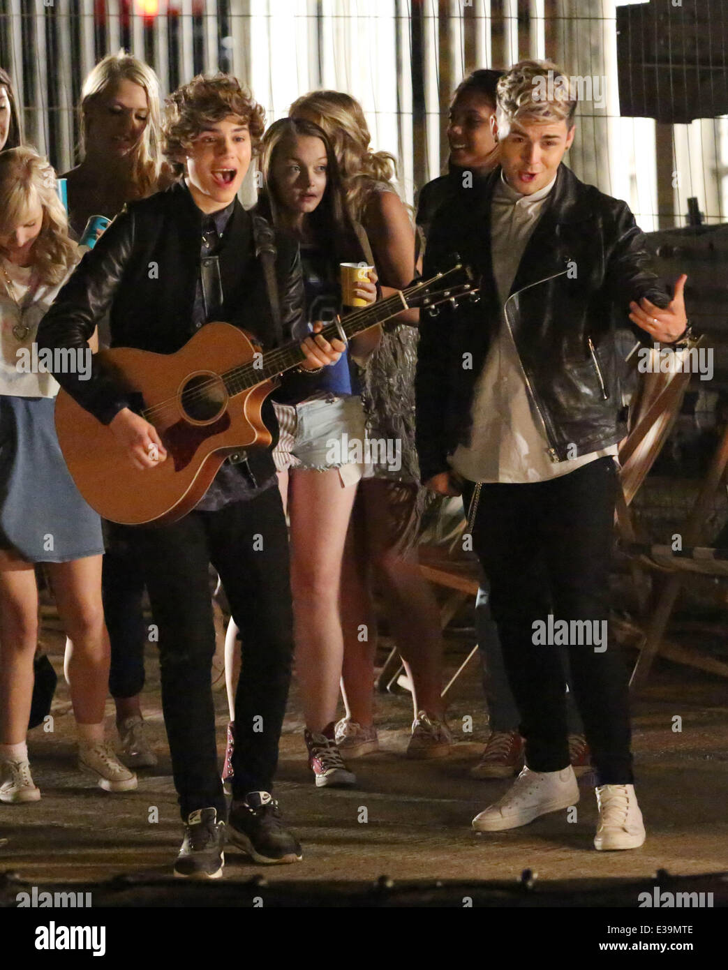 Boyband Union J are seen filming their brand new Music Video for their ...