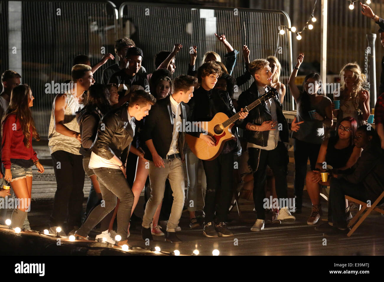 Boyband Union J are seen filming their brand new Music Video for their ...