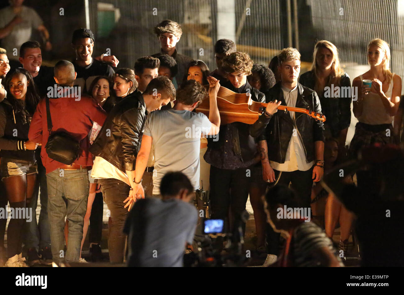 Boyband Union J are seen filming their brand new Music Video for their ...