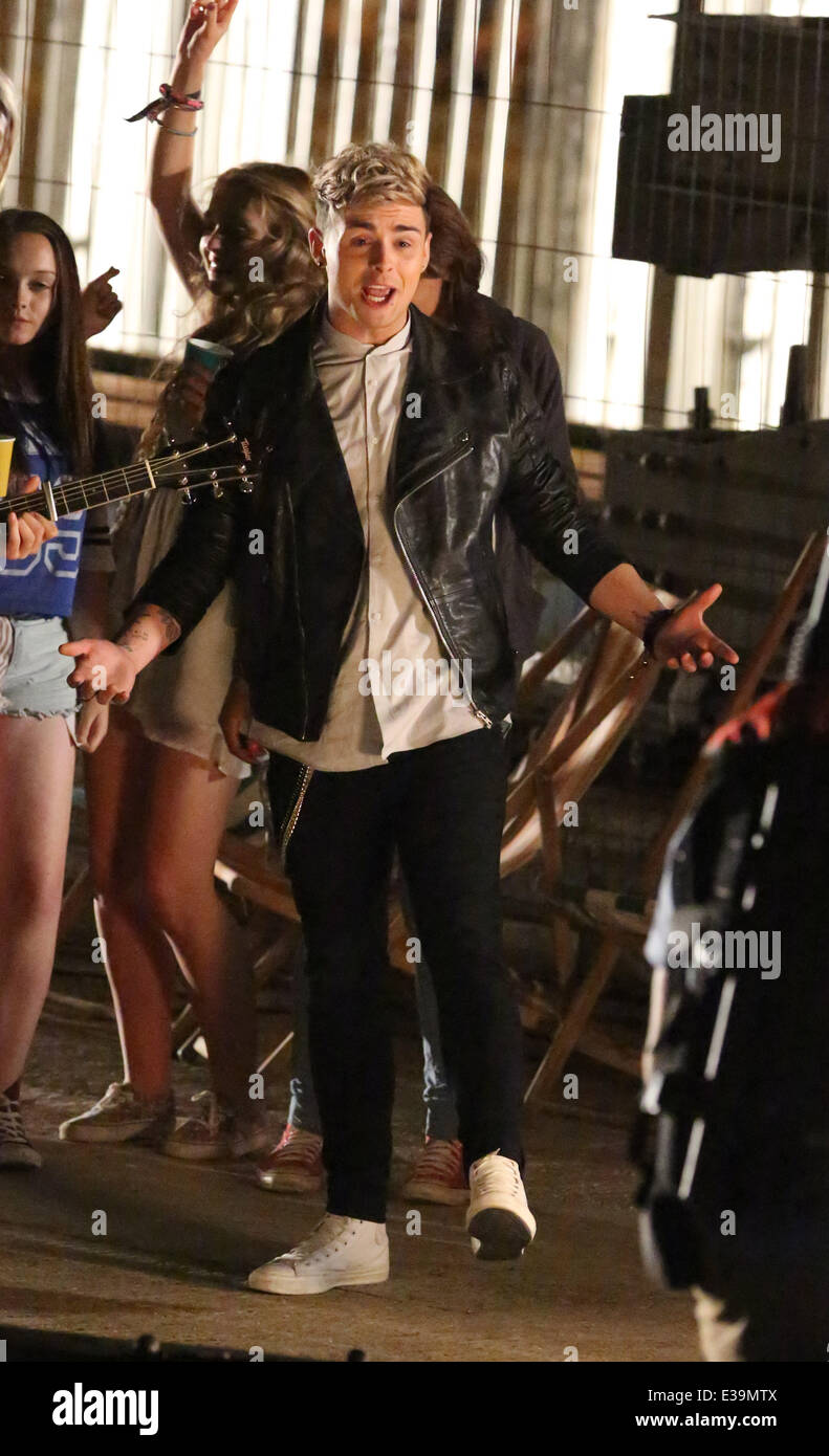 Boyband Union J are seen filming their brand new Music Video for their ...