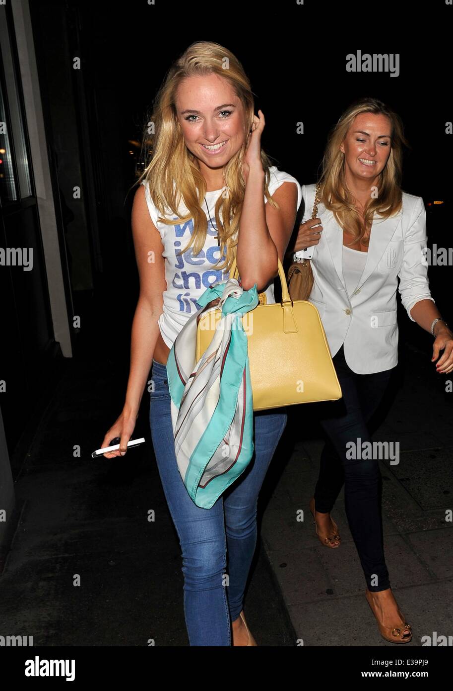 Kimberley Garner from Made in Chelsea arriving at The May Fair Bar ...