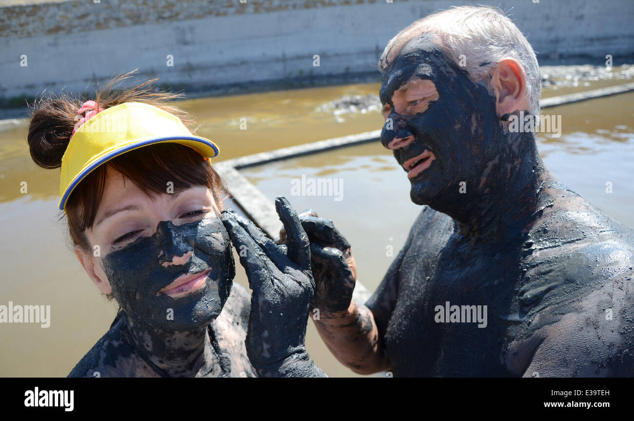 People smear black mud over their bodies as they try to cure ailments ...
