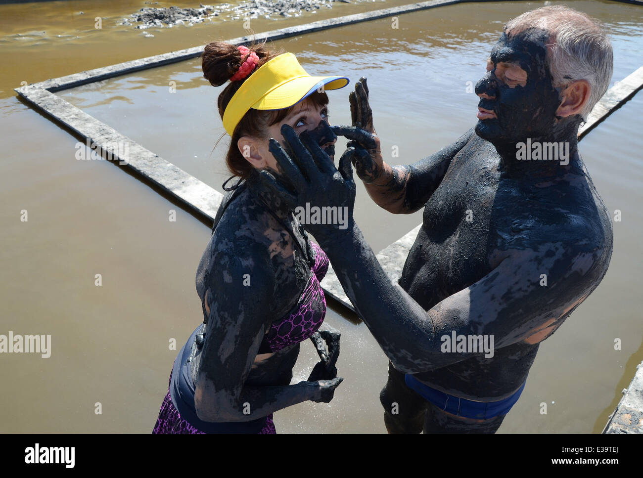 People smear black mud over their bodies as they try to cure ailments ...