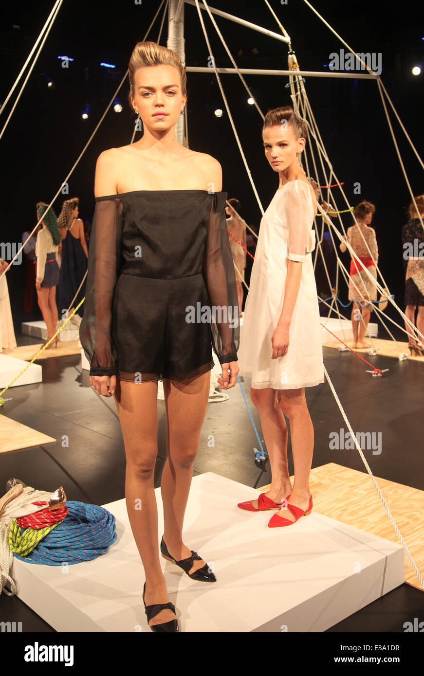 Models at the Condela Presentation at New York Fashion Week in New York ...