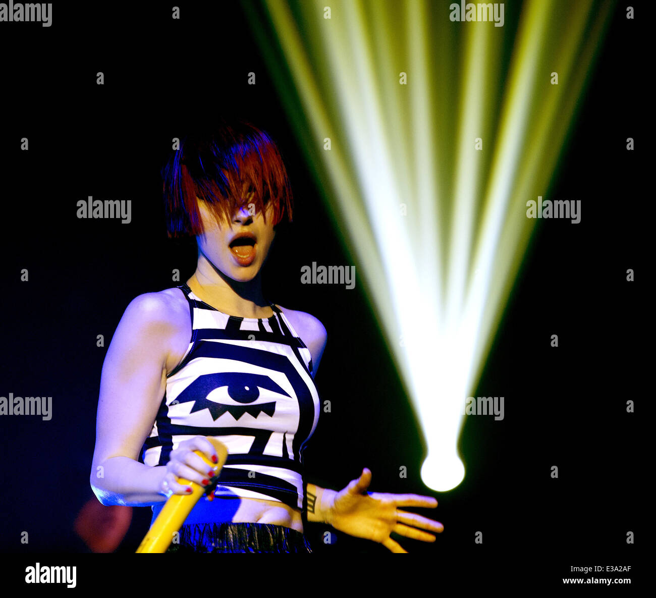 American rock band Paramore performing in concert at the Heineken Music ...