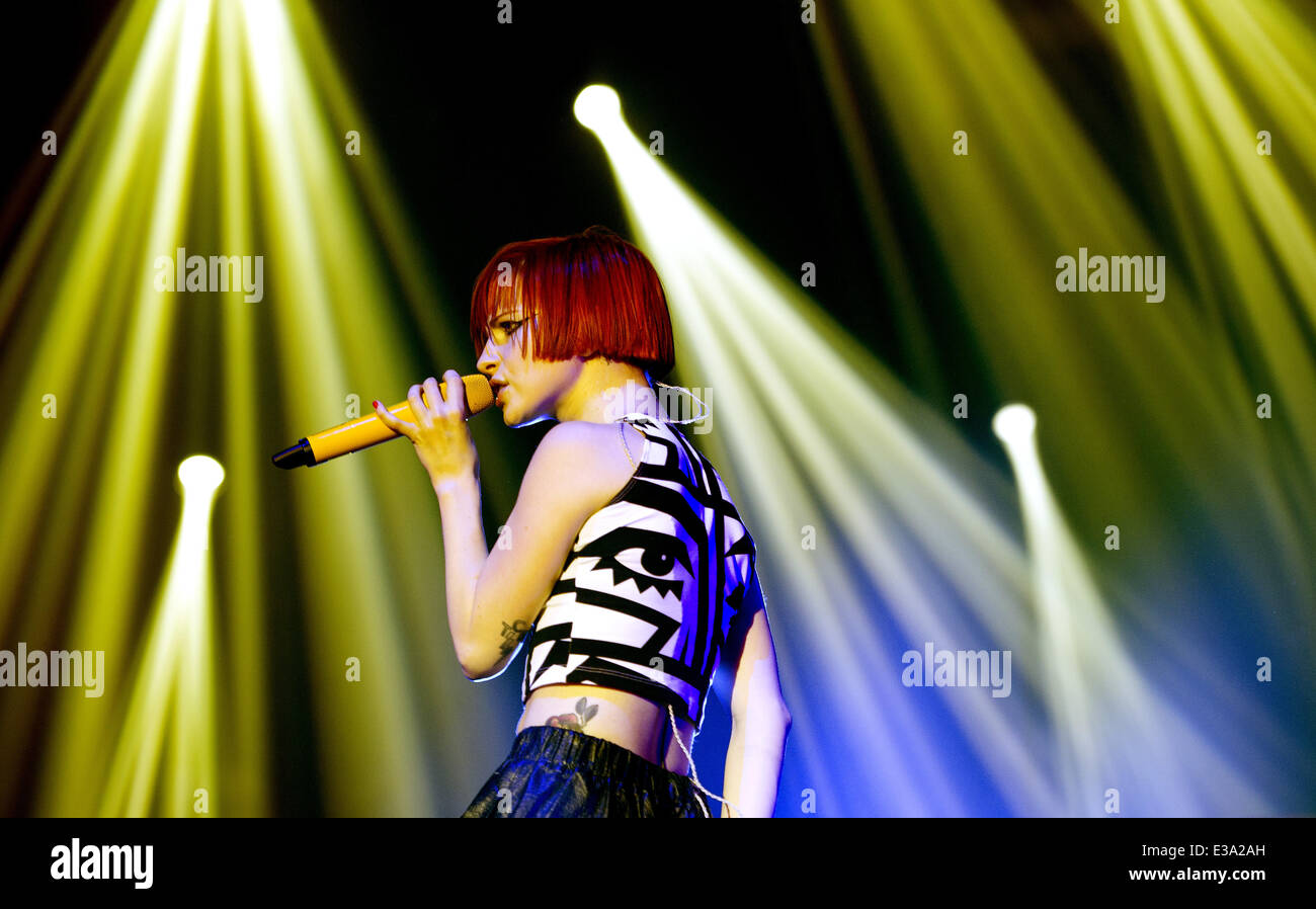 American rock band Paramore performing in concert at the Heineken Music ...