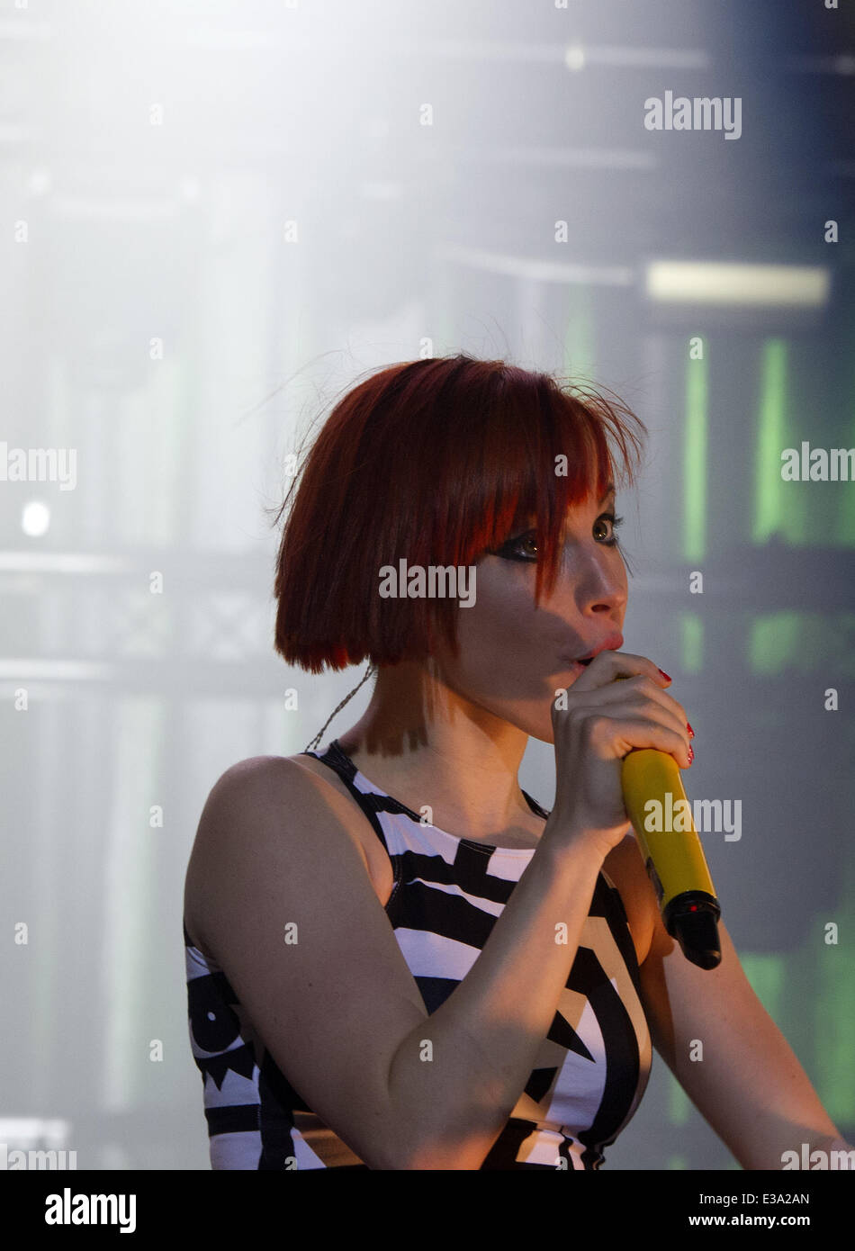American rock band Paramore performing in concert at the Heineken Music ...