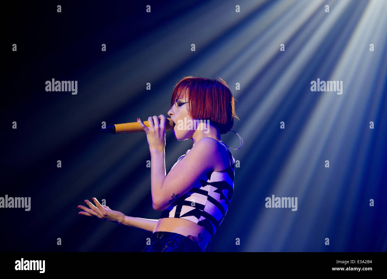American rock band Paramore performing in concert at the Heineken Music ...