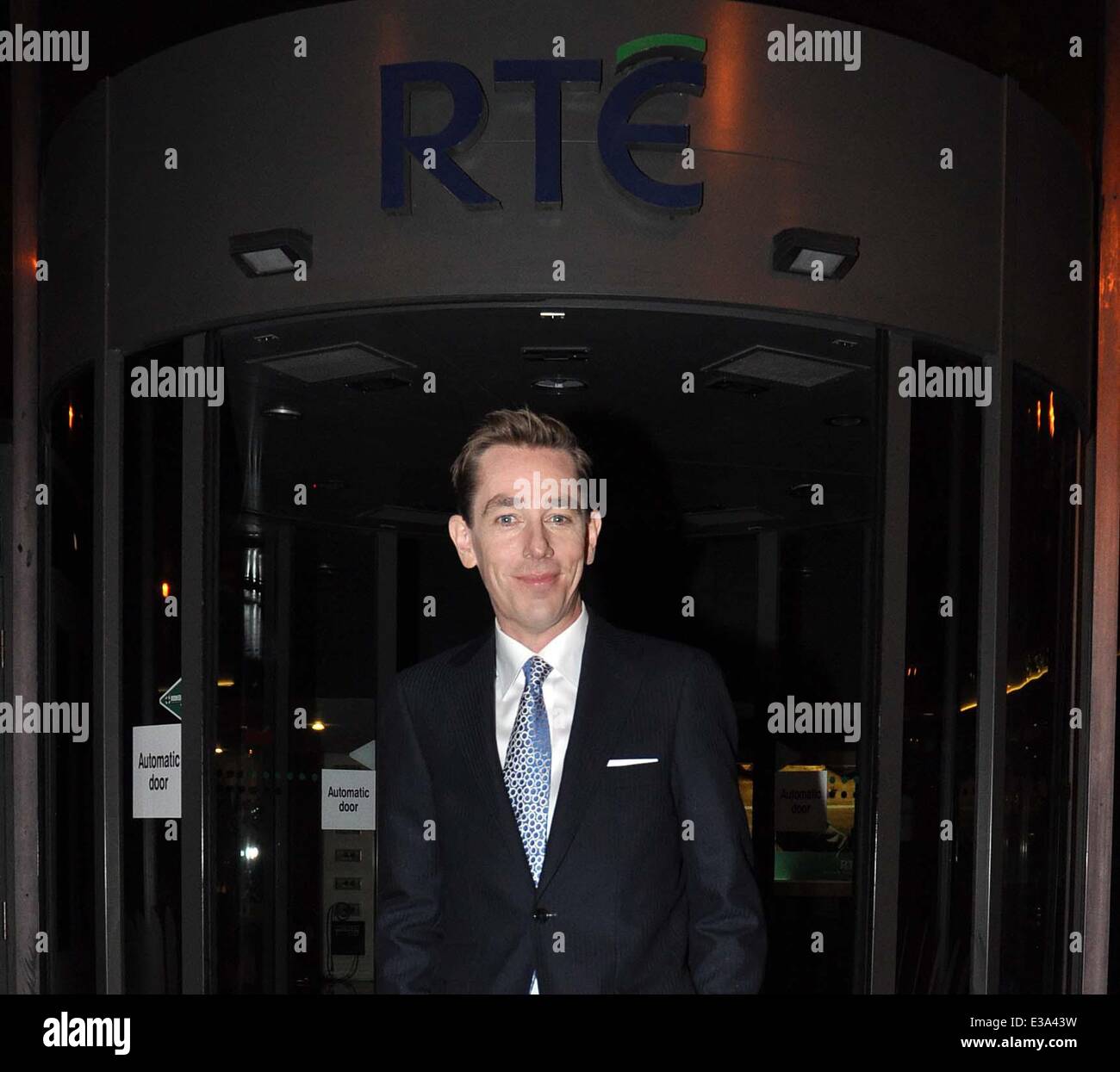 Guests arriving at RTE studios for The Late Late Show Featuring: Ryan ...