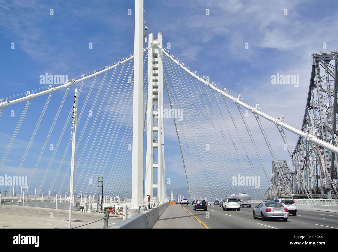 view of the eastern new section of the Oakland San Francisco Bay bridge ...
