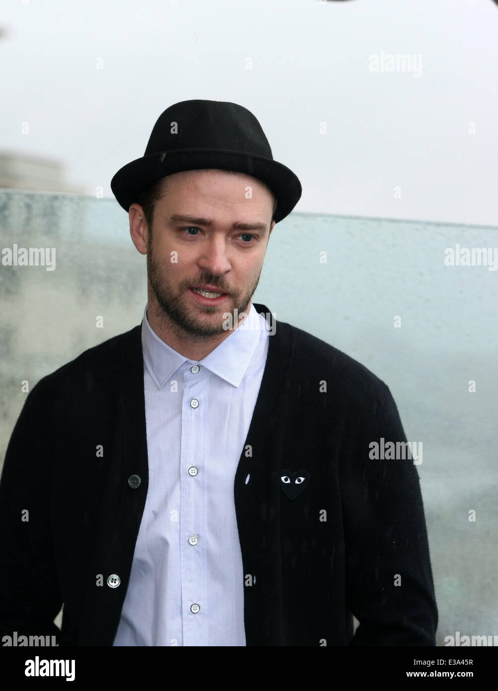 Justin Timberlake attends a photocall for the film 'Runner, Runner' at ...