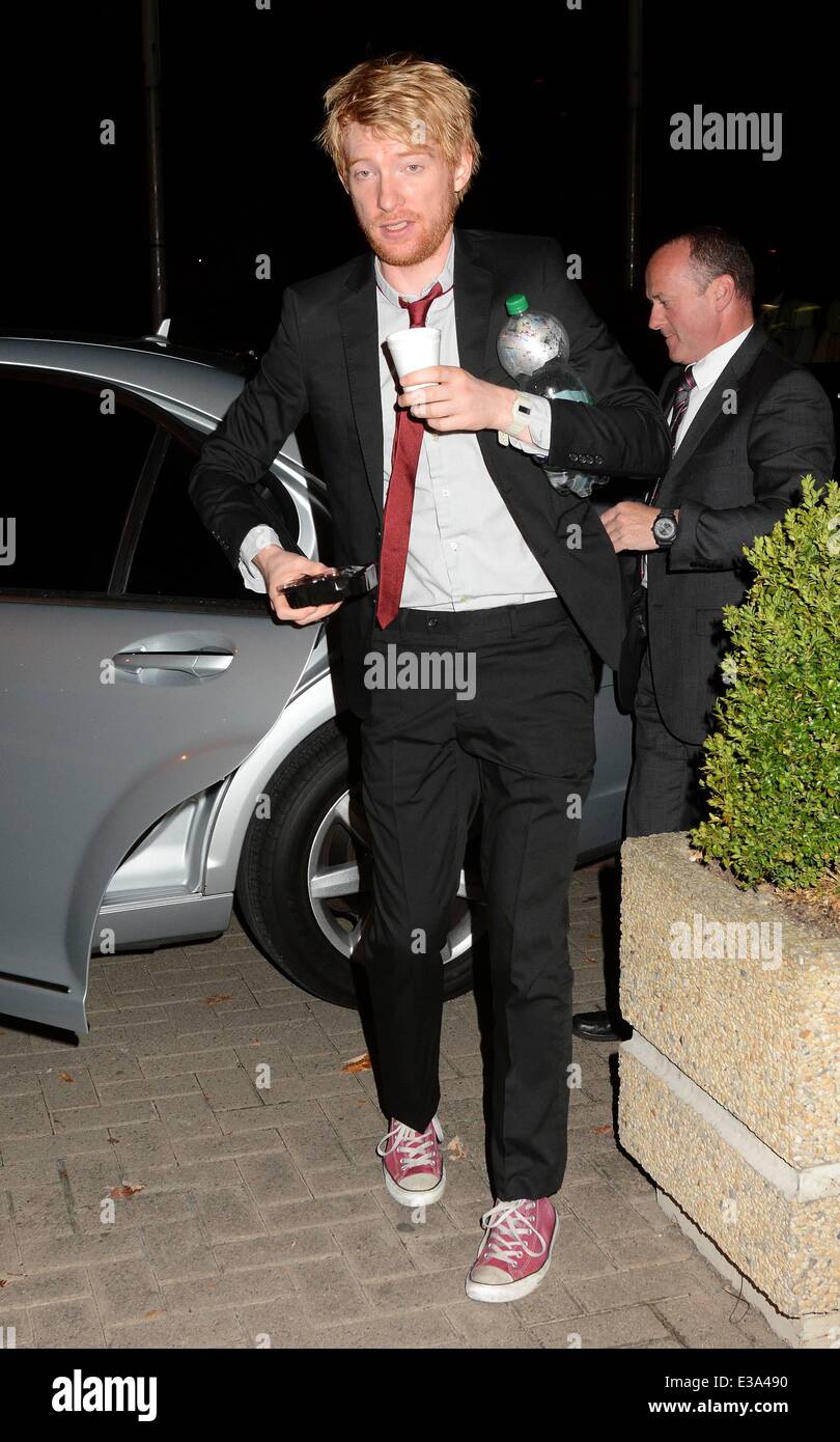 Guests at RTE studios for The Late Late Show Featuring: Domhnall ...