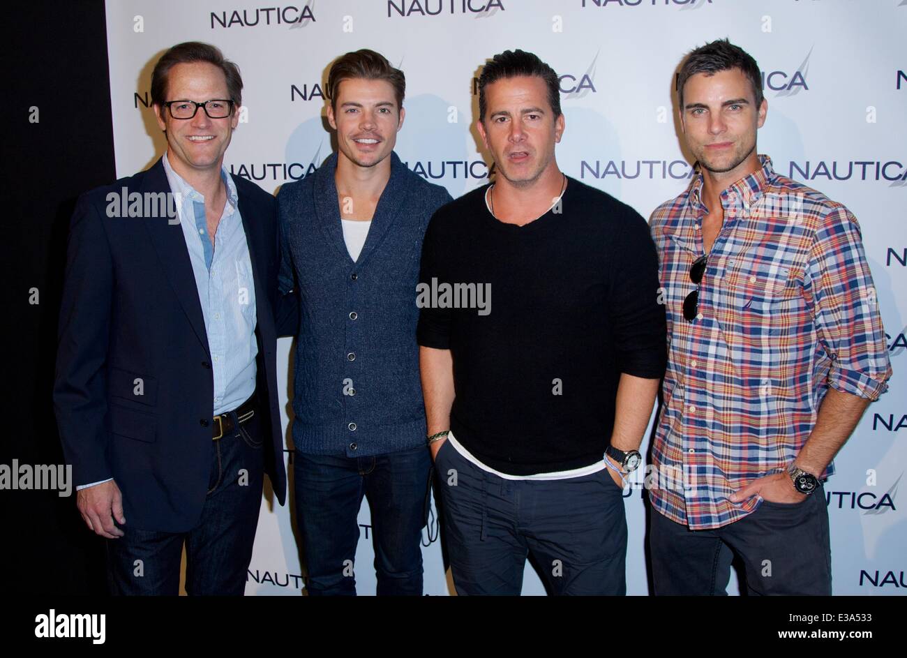 New York Fashion Week - Nautica Spring 2014 Men's Show Featuring: Matt ...