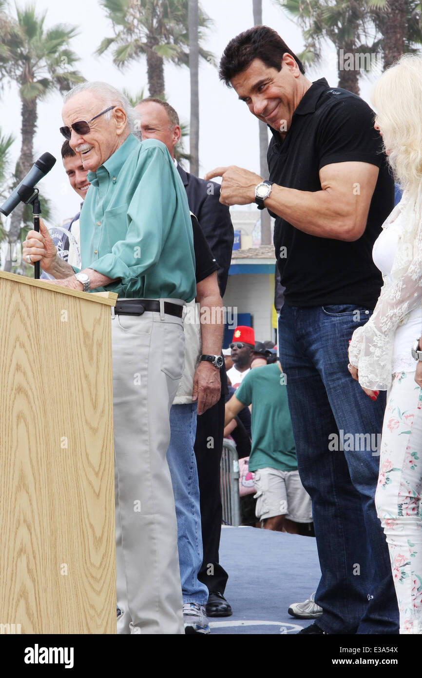 2013 Muscle Beach Labor Day Championships Featuring: Stan Lee,Lou ...